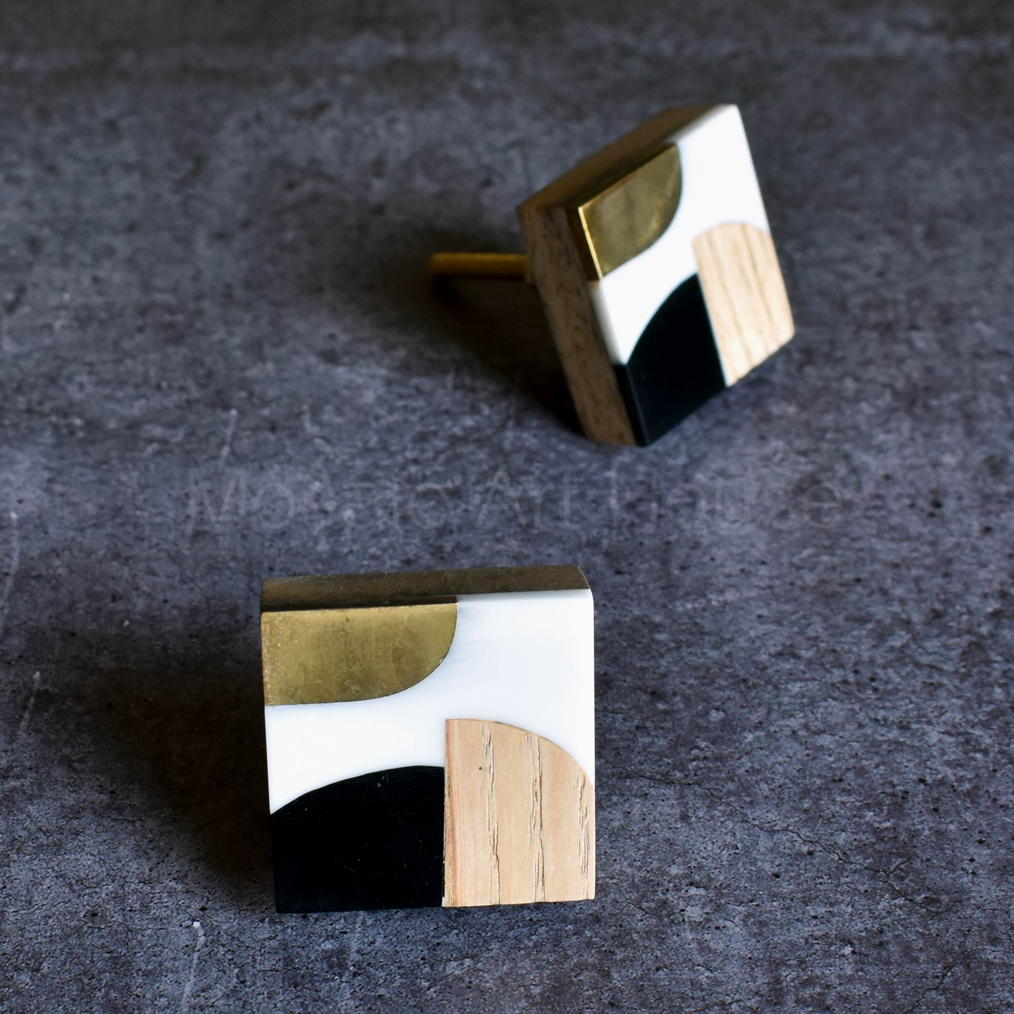 Bone Resin Wood Knobs – Spruce and Pop
