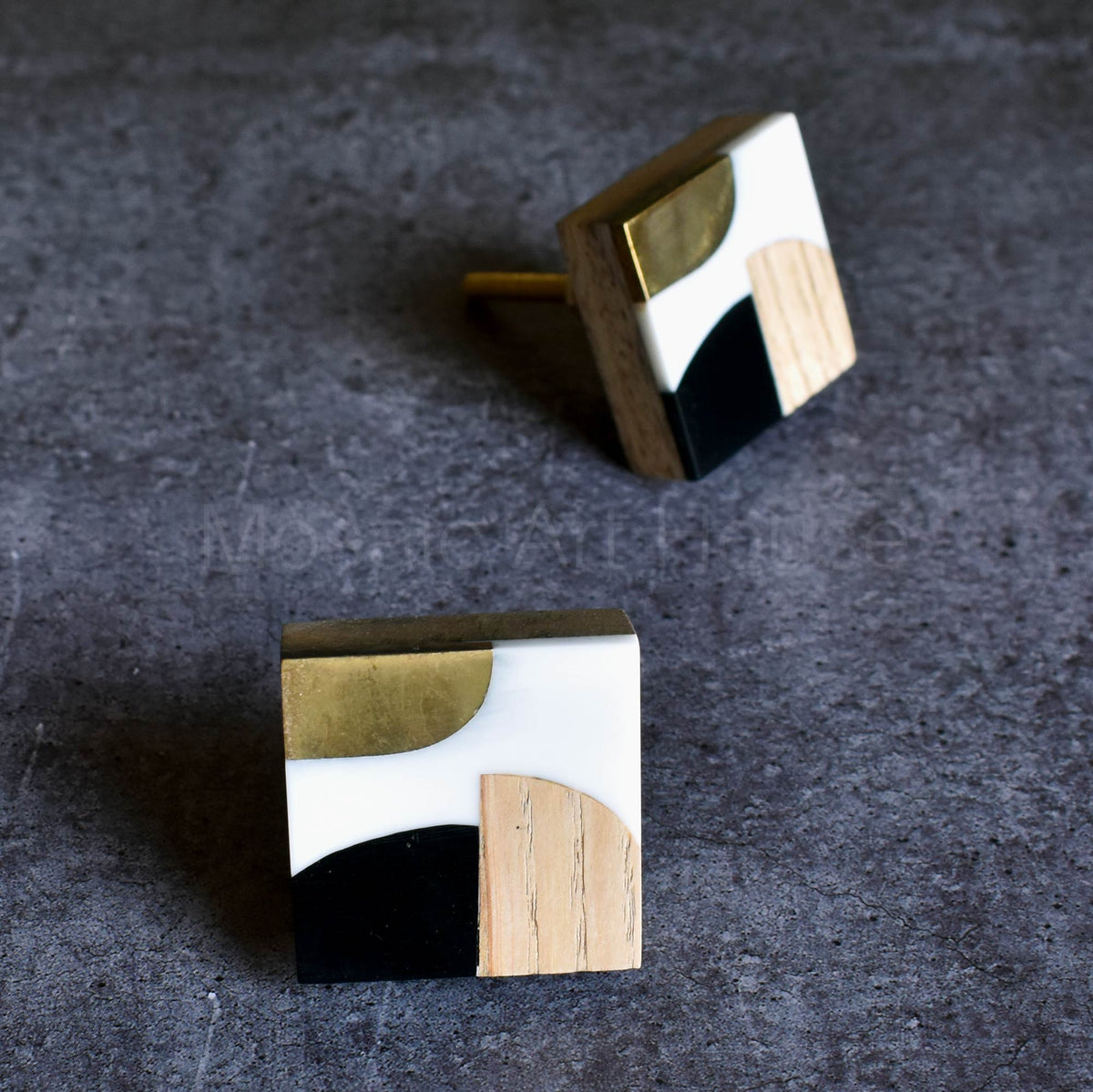 Bone Resin Wood Knobs – Spruce and Pop